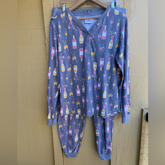 Serra | Intimates & Sleepwear | Wine Mimosa Themed Pajamas | Poshmark